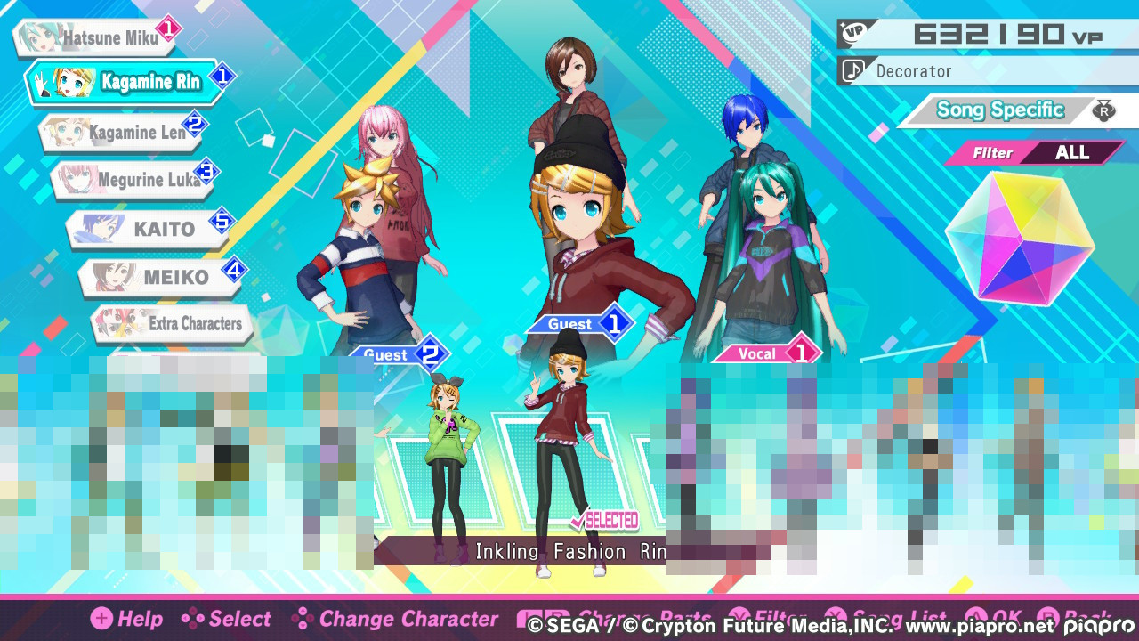 Switch Inkling Fashion Virtual Singers [Hatsune Miku: Project Diva ...