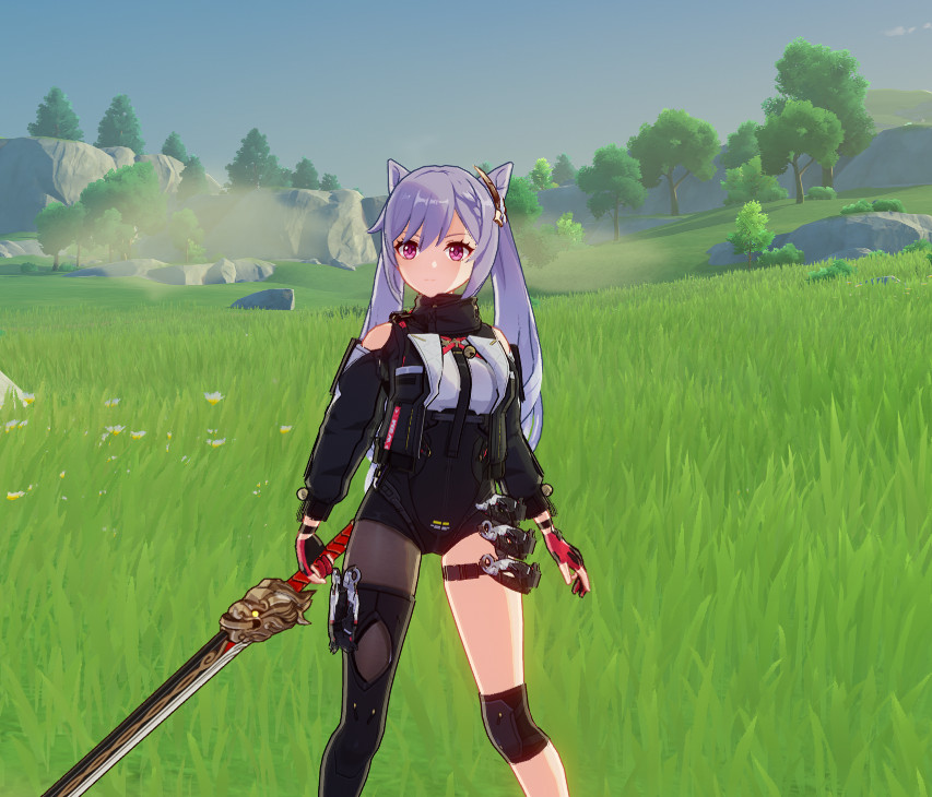 Tech-wear Keqing Mod for Genshin Impact | GI Mods