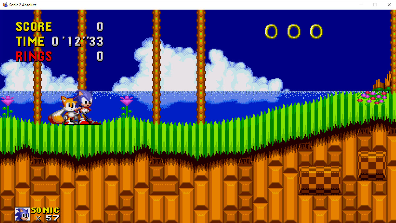 Sonic 2 absolute but a little bit like S1 sprites [Sonic The Hedgehog 2 ...