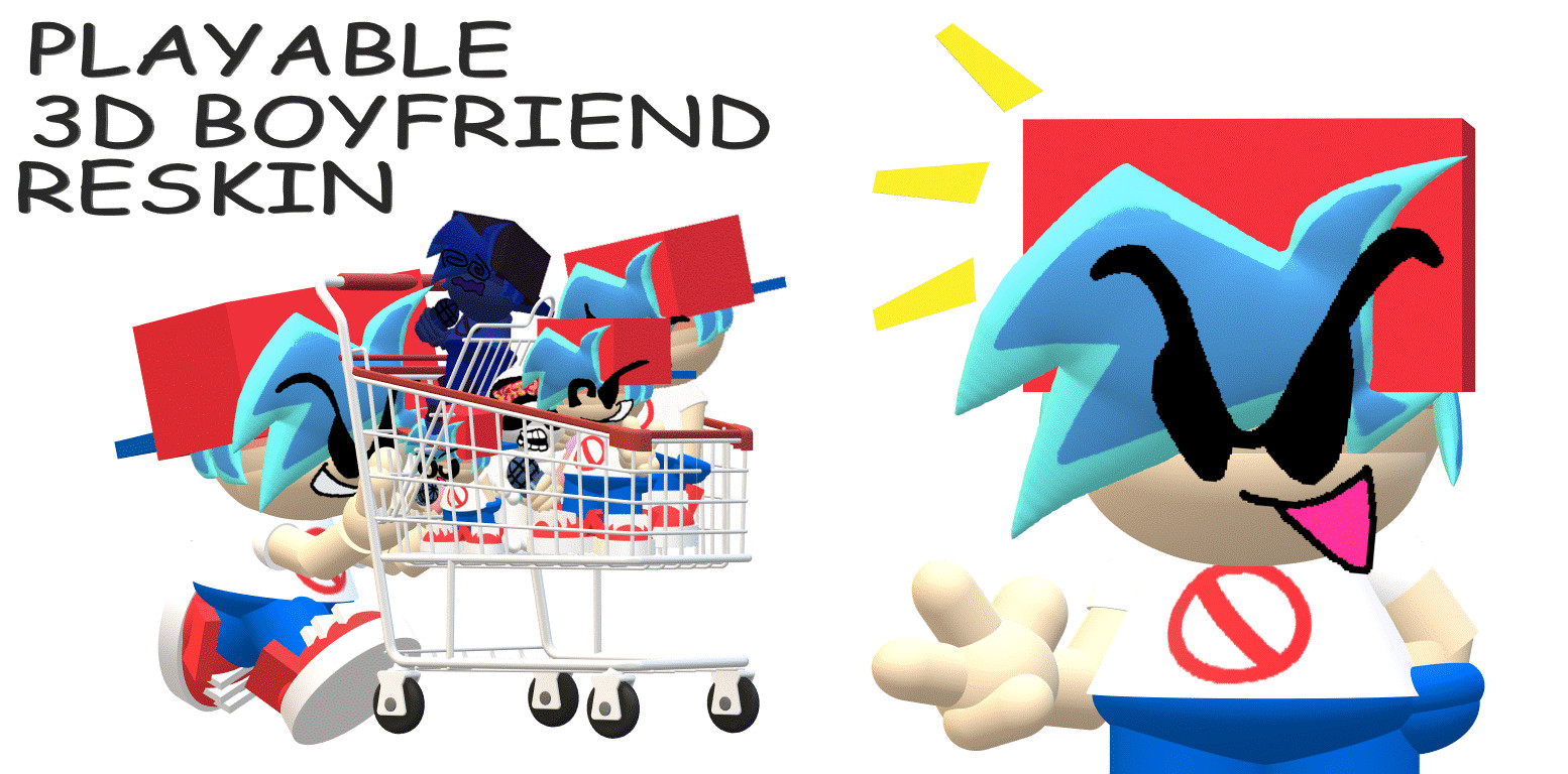 3D Boyfriend Reskin (Daizo Stylized) [Friday Night Funkin'] [Mods]