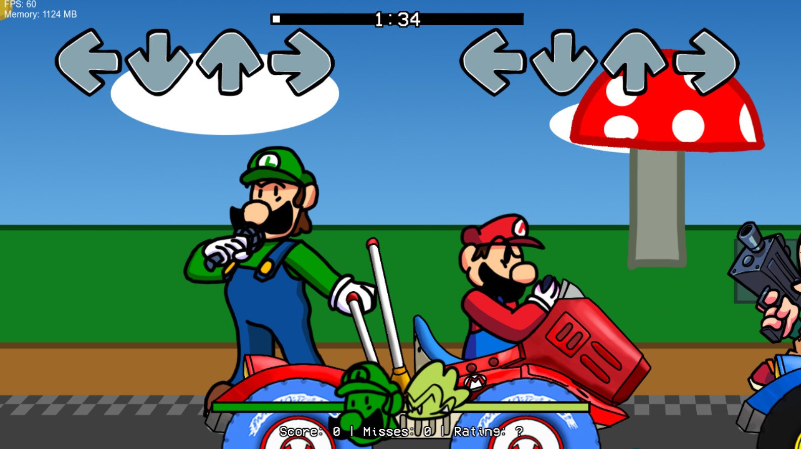 FNF: Double Dash (gamebanana retro jam) [Friday Night Funkin'] [Mods]