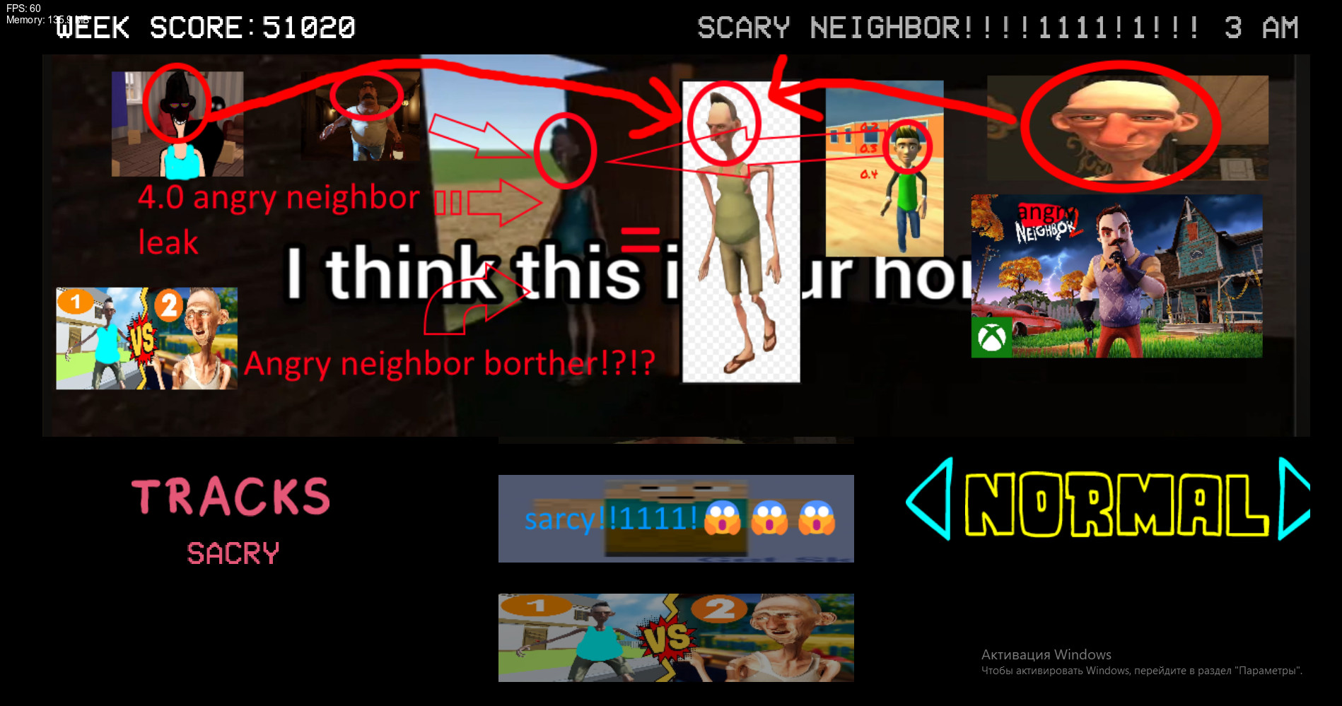 Vs Angry Neighbor Mod for Friday Night Funkin' | FNF Mods