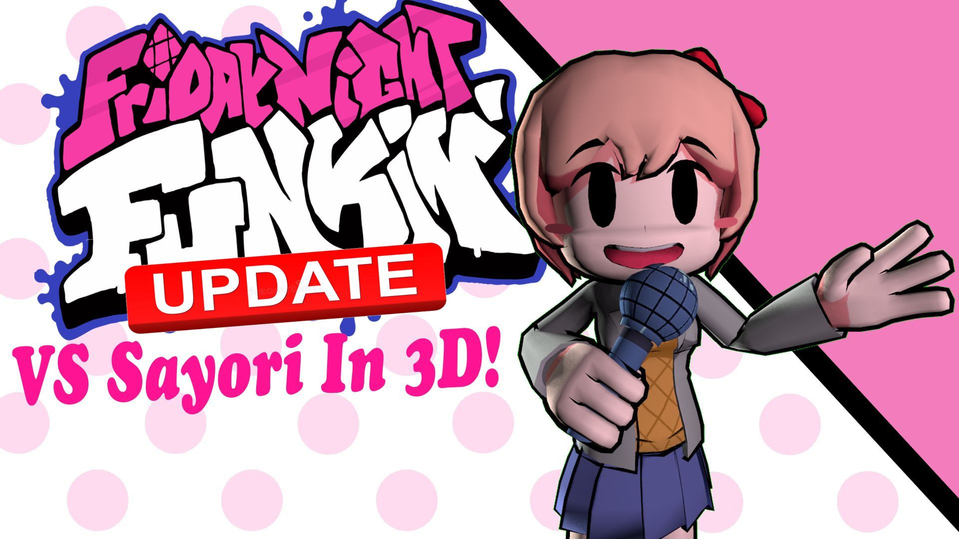 VS Sayori in 3D! Mod for Friday Night Funkin' | FNF Mods
