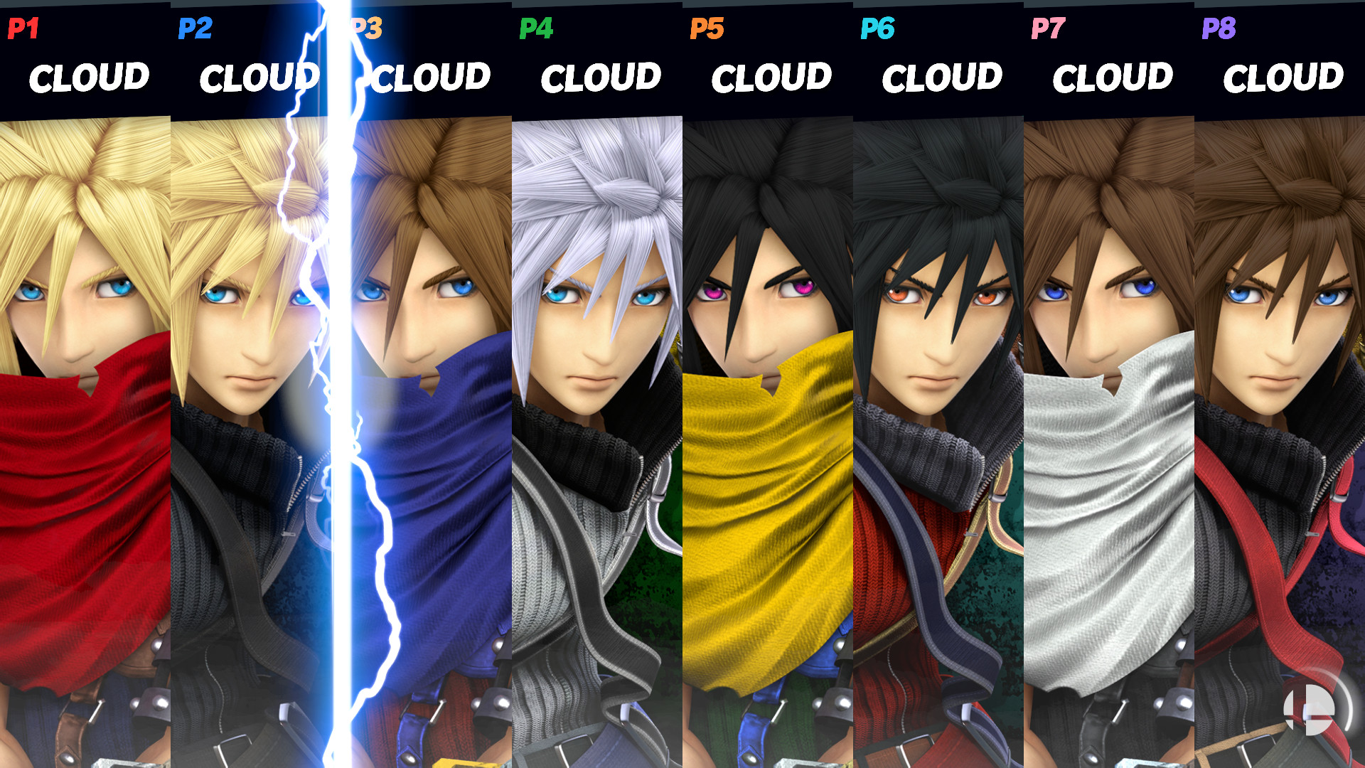 Kingdom Hearts Cloud (KH1&2 Designs Smash Styled) Mod for Super Smash ...