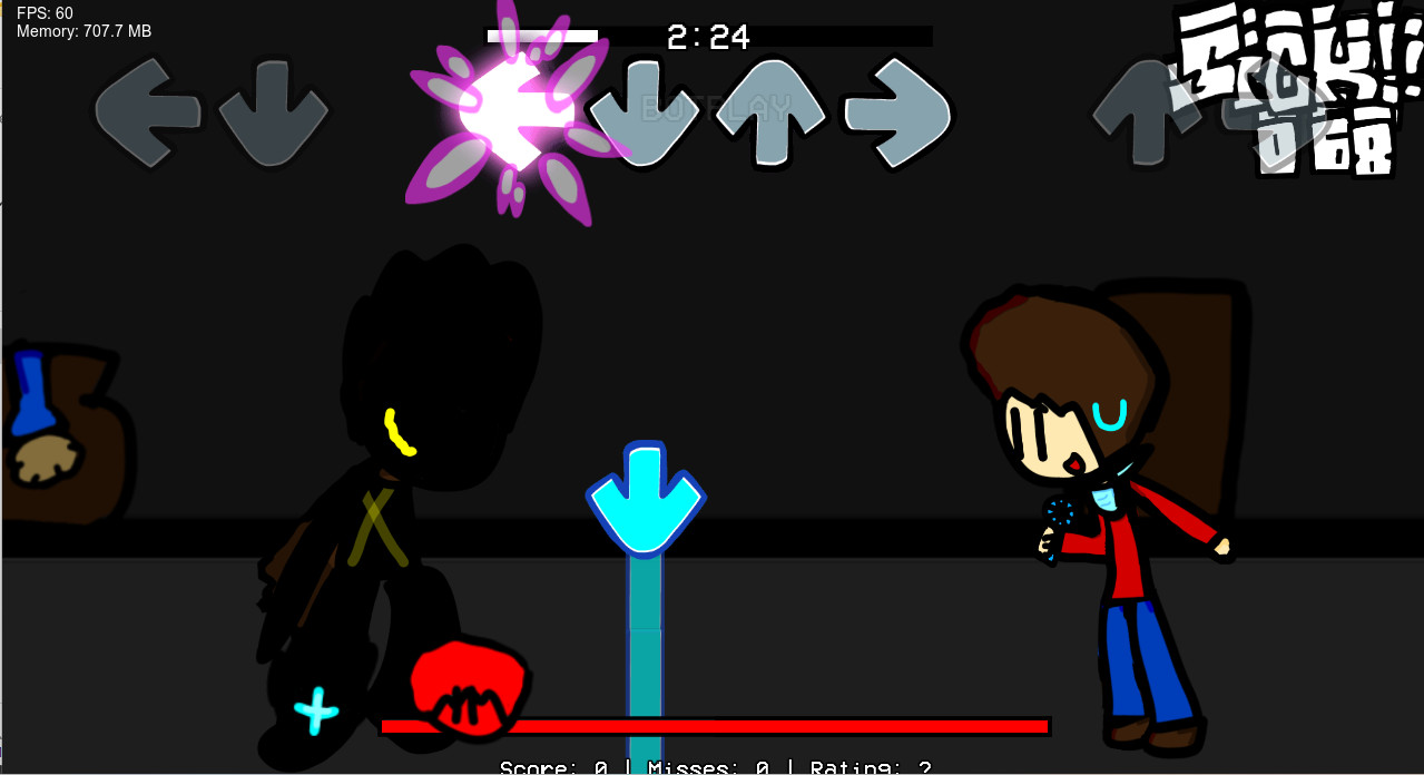 Klang and Cleo sing game over [Friday Night Funkin'] [Mods]