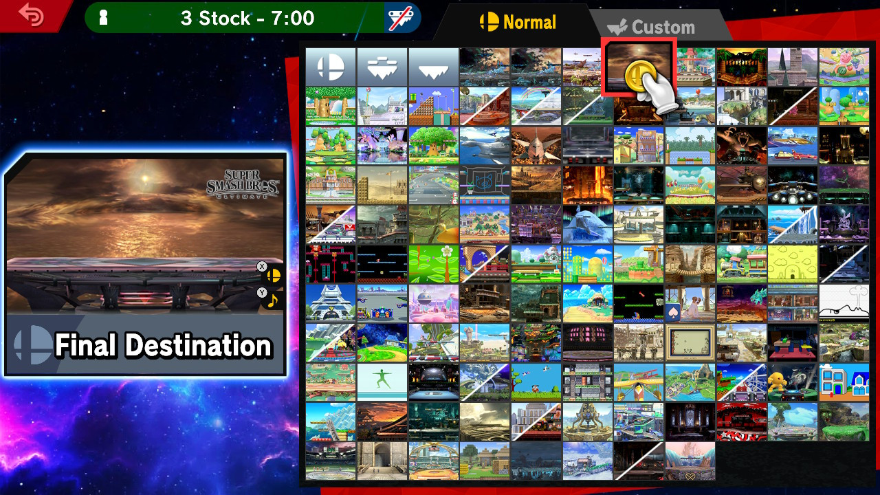 Cosmic Stage Selection Screen Mod for Super Smash Bros. Ultimate | SSBU ...