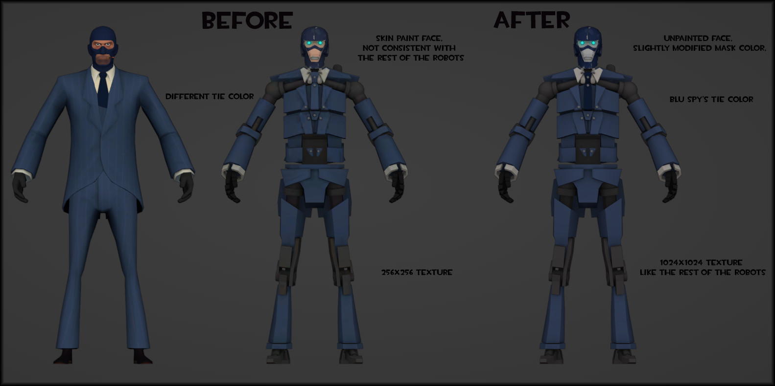 Improved Bot Textures Mod for Team Fortress 2 | TF2 Mods