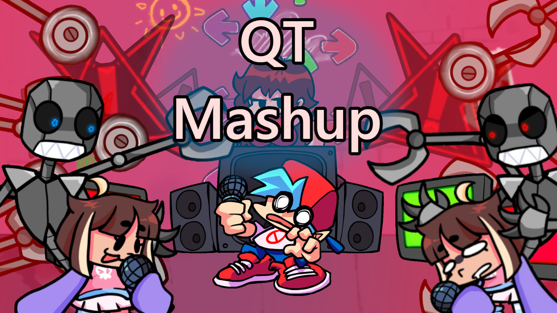 QT Mashup V1 Mod for Friday Night Funkin' | FNF Mods