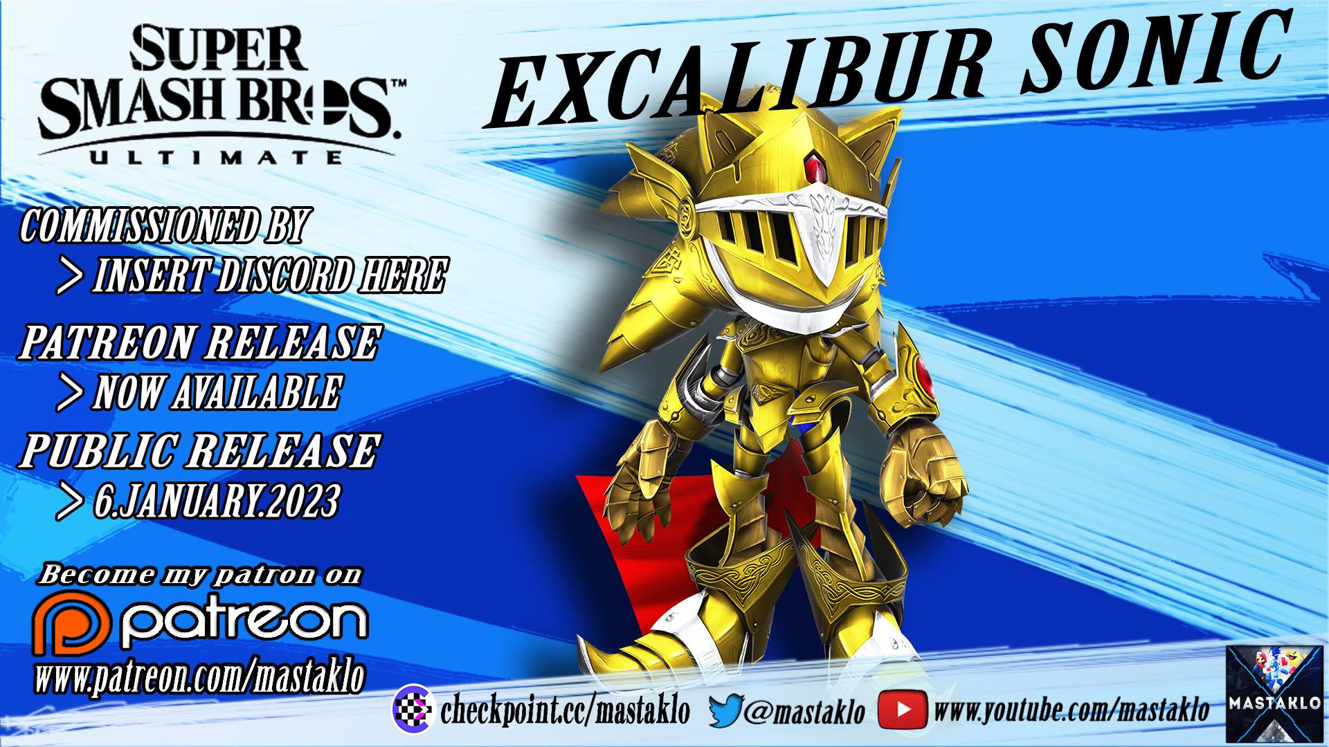 Excalibur Sonic Mod for Super Smash Bros. Ultimate | SSBU Mods