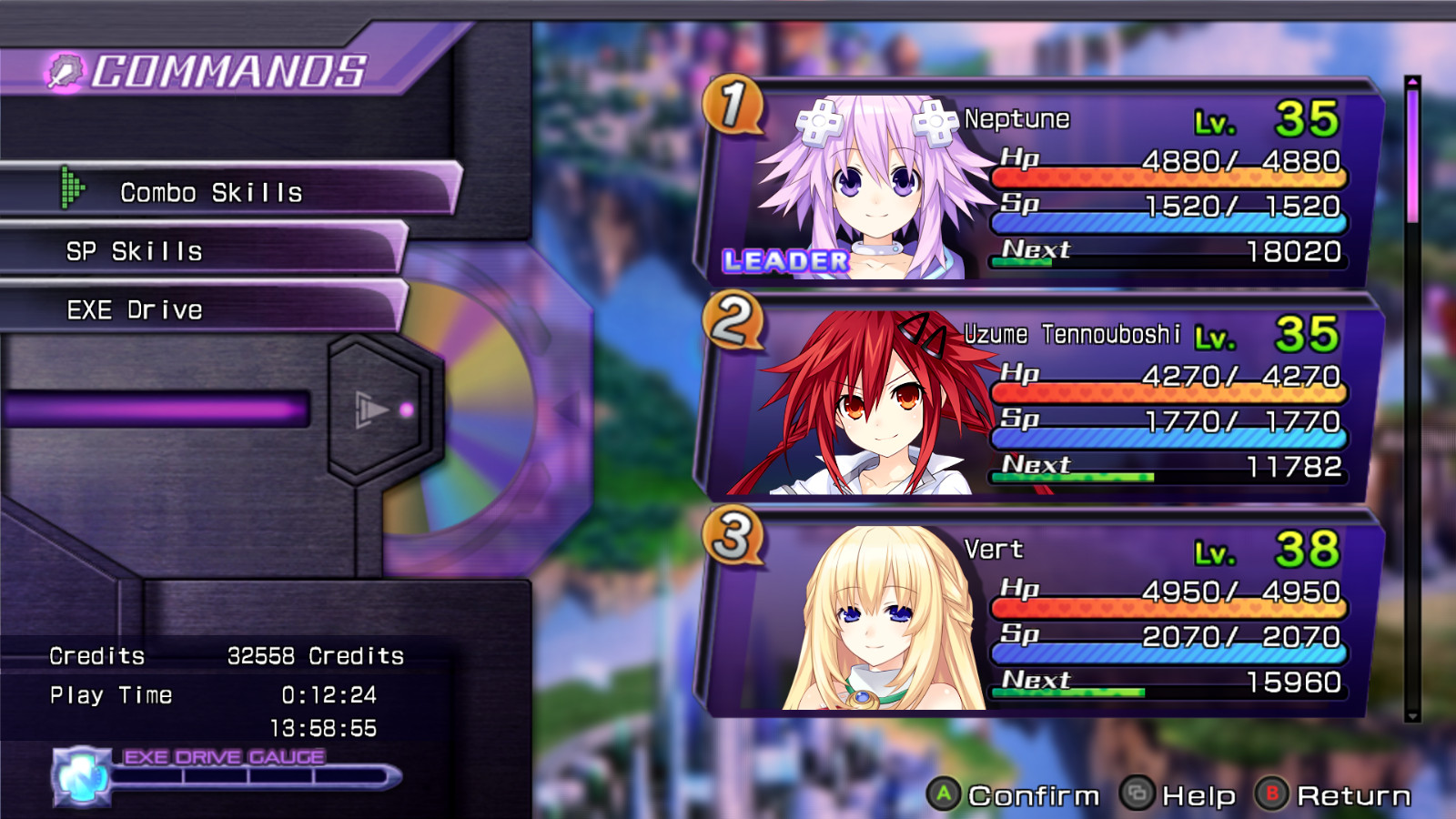 Xbox Series X Button Prompts for Re;Birth1 [Hyperdimension Neptunia] [Mods]