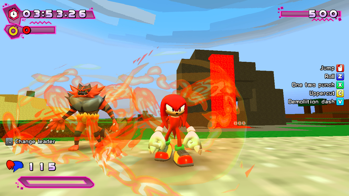 incineroar(works but buggy) [Sonic World DX] [Mods]