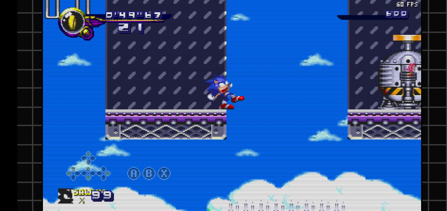 Newtrogic Panic hud in sonic 3 a.i.r [Sonic 3 A.I.R.] [Mods]