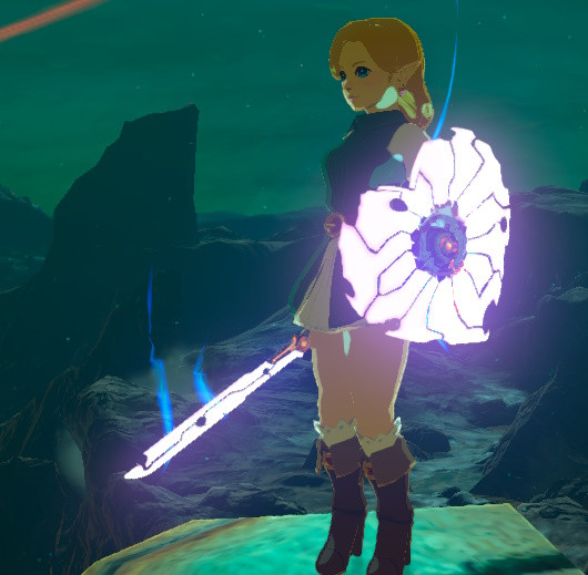 Pink Guardian Sword & Shield Mod for The Legend of Zelda: Breath of the ...