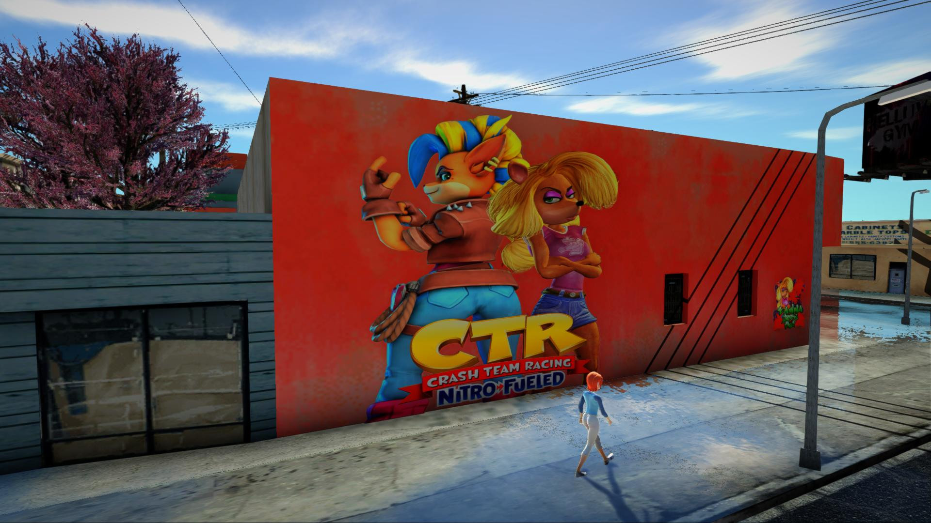 tawna bandicoot mural [Grand Theft Auto: San Andreas] [Mods]