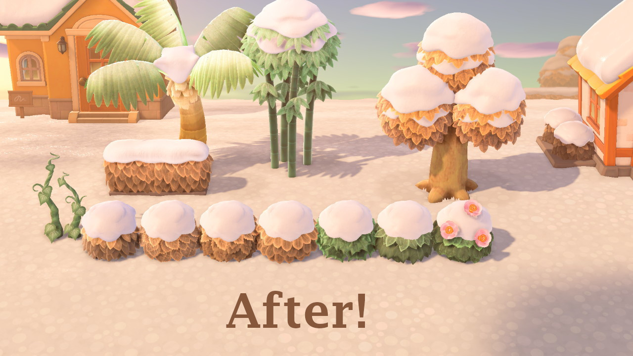 Natural Winter Plants Mod Mod for Animal Crossing: New Horizons | ACNH Mods