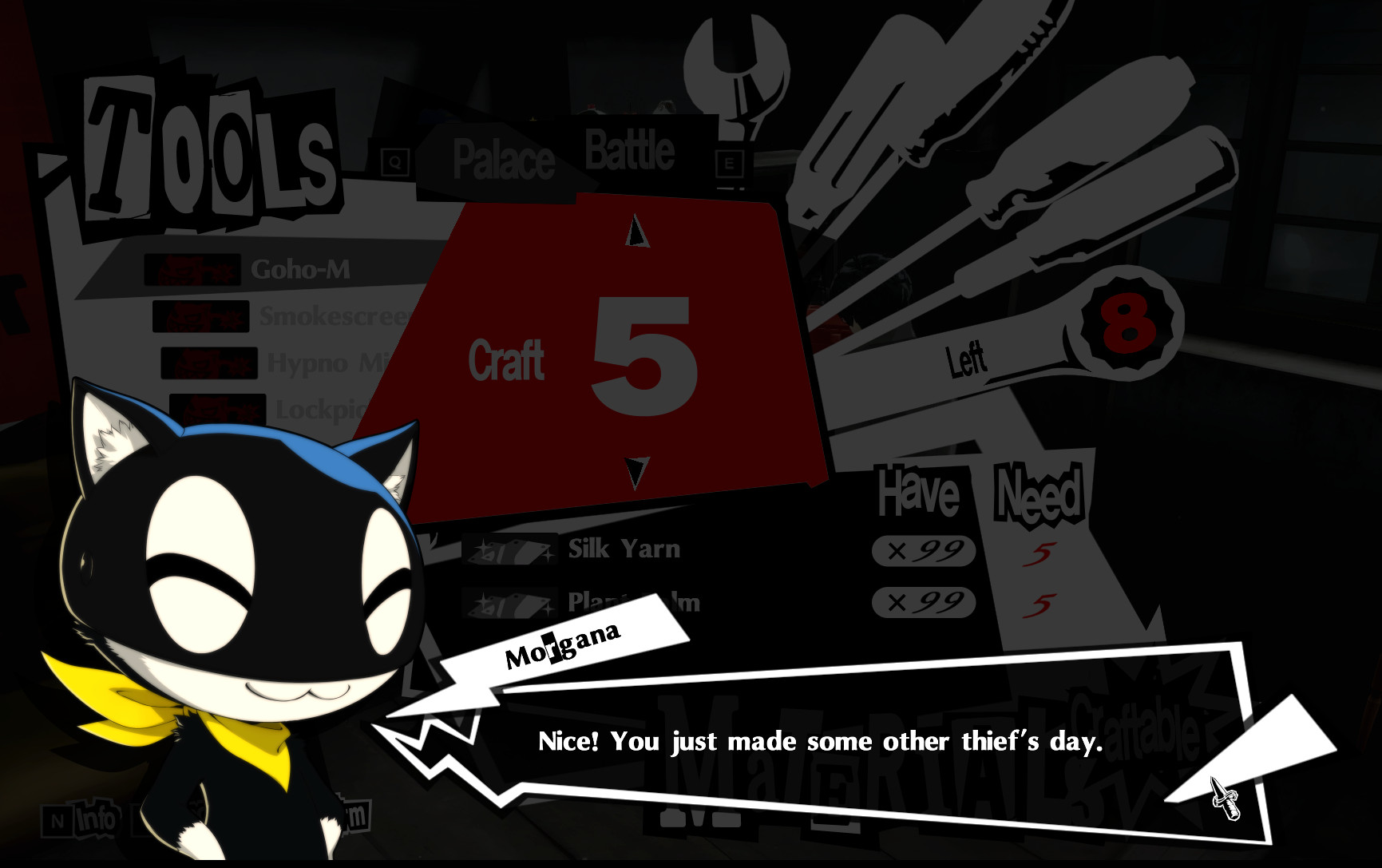 Sell Crafting Items Mod for Persona 5 Royal (PC) | P5R (PC) Mods