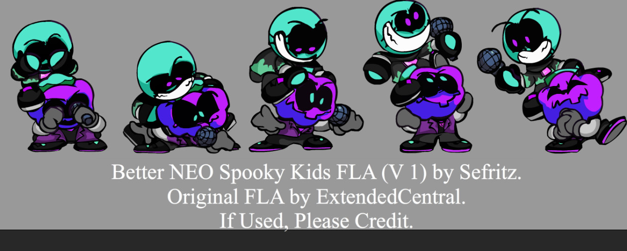 fnf neo spooky kids fla Mod for Friday Night Funkin' | FNF Mods