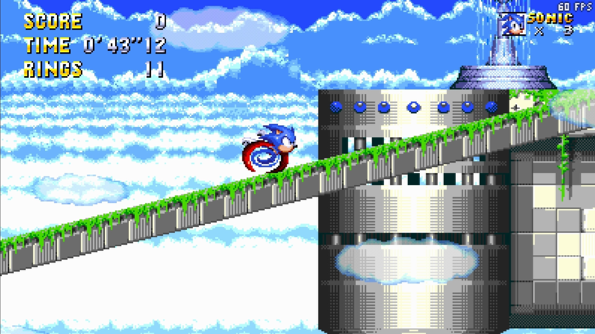 sonic origins Sky sanctuary zone (Mania) Mod for Sonic 3 A.I.R. | S3AIR ...