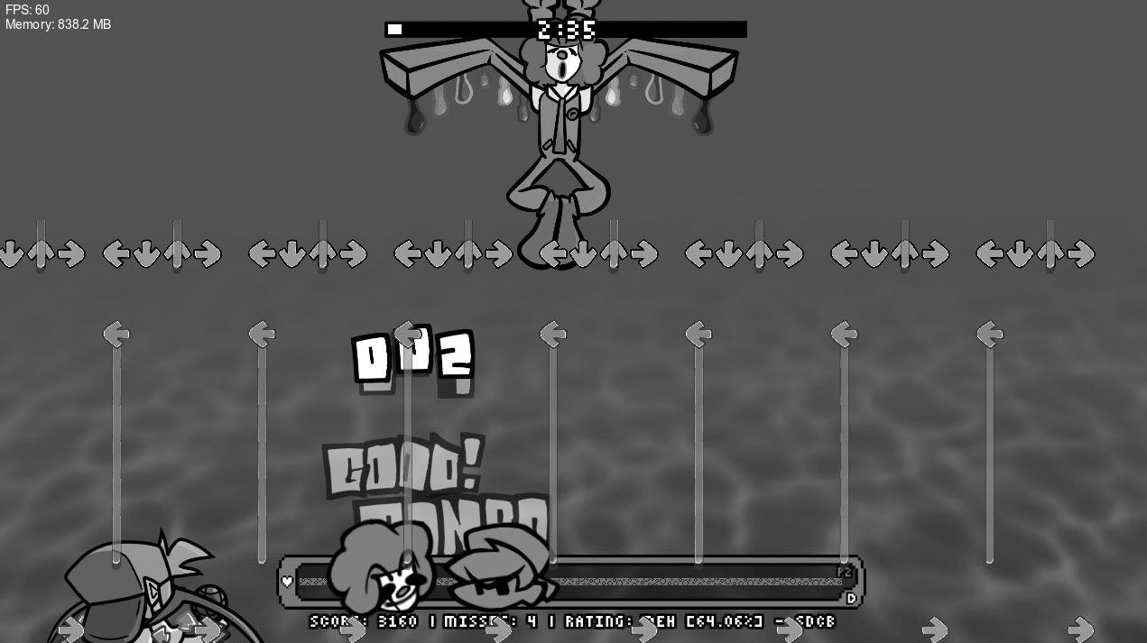 Mc Madness - Monochrome Mod for Friday Night Funkin' | FNF Mods