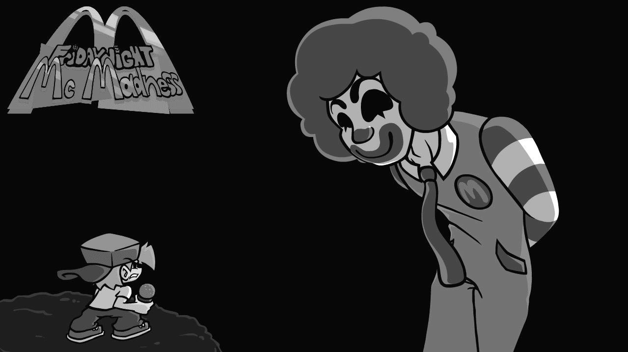 Mc Madness - Monochrome Mod for Friday Night Funkin' | FNF Mods