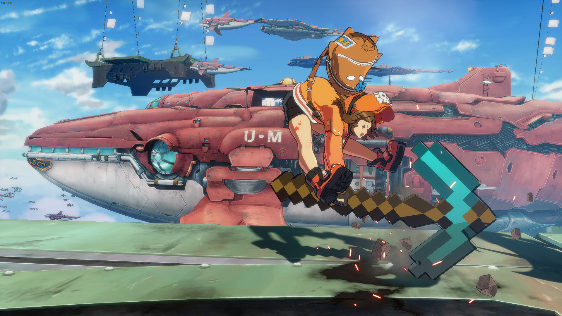 Minecraft Pickaxe for May Mod for GUILTY GEAR -STRIVE- | GGST Mods