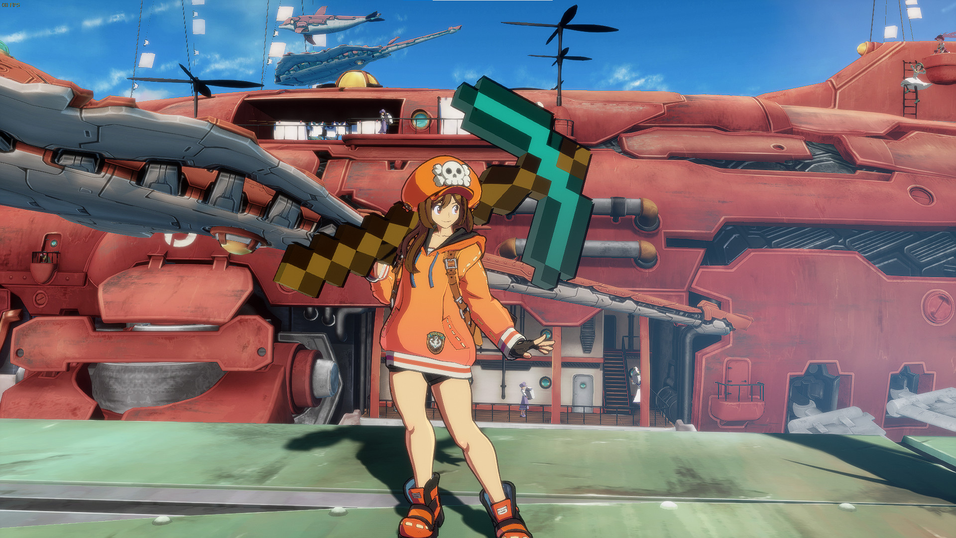 Minecraft Pickaxe for May Mod for GUILTY GEAR -STRIVE- | GGST Mods