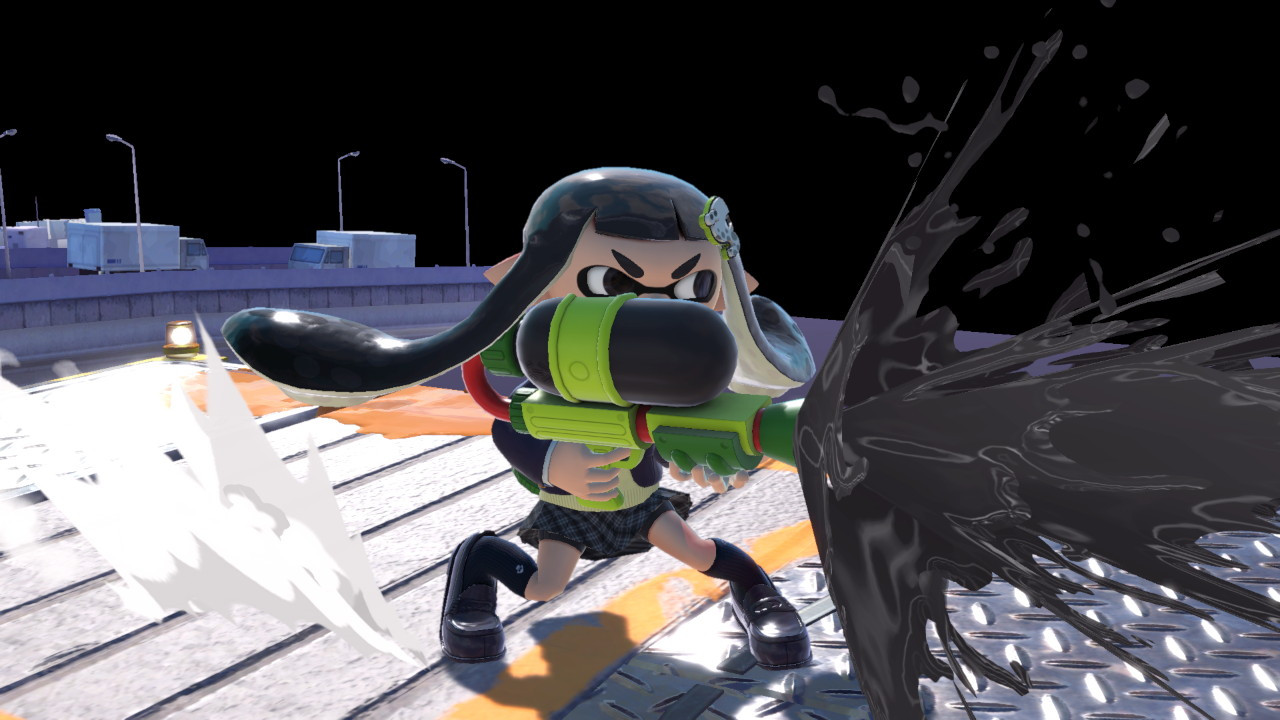 Black Schoolgirl Inkling Mod for Super Smash Bros. Ultimate | SSBU Mods