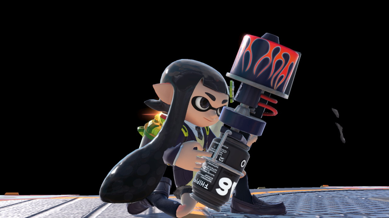 Black Schoolgirl Inkling Mod for Super Smash Bros. Ultimate | SSBU Mods