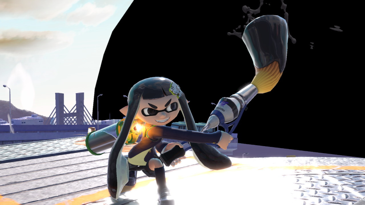 Black Schoolgirl Inkling Mod for Super Smash Bros. Ultimate | SSBU Mods