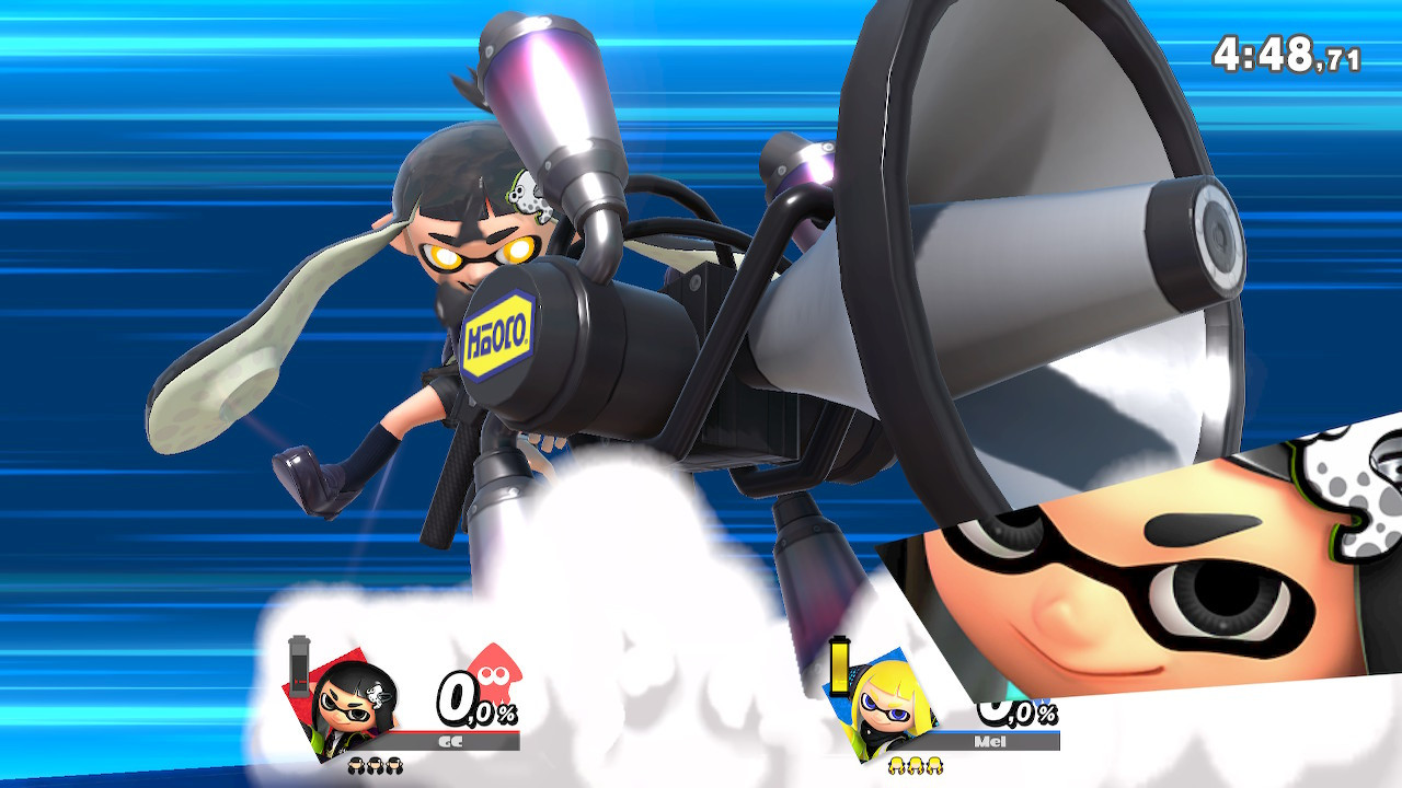 Black Schoolgirl Inkling Mod for Super Smash Bros. Ultimate | SSBU Mods
