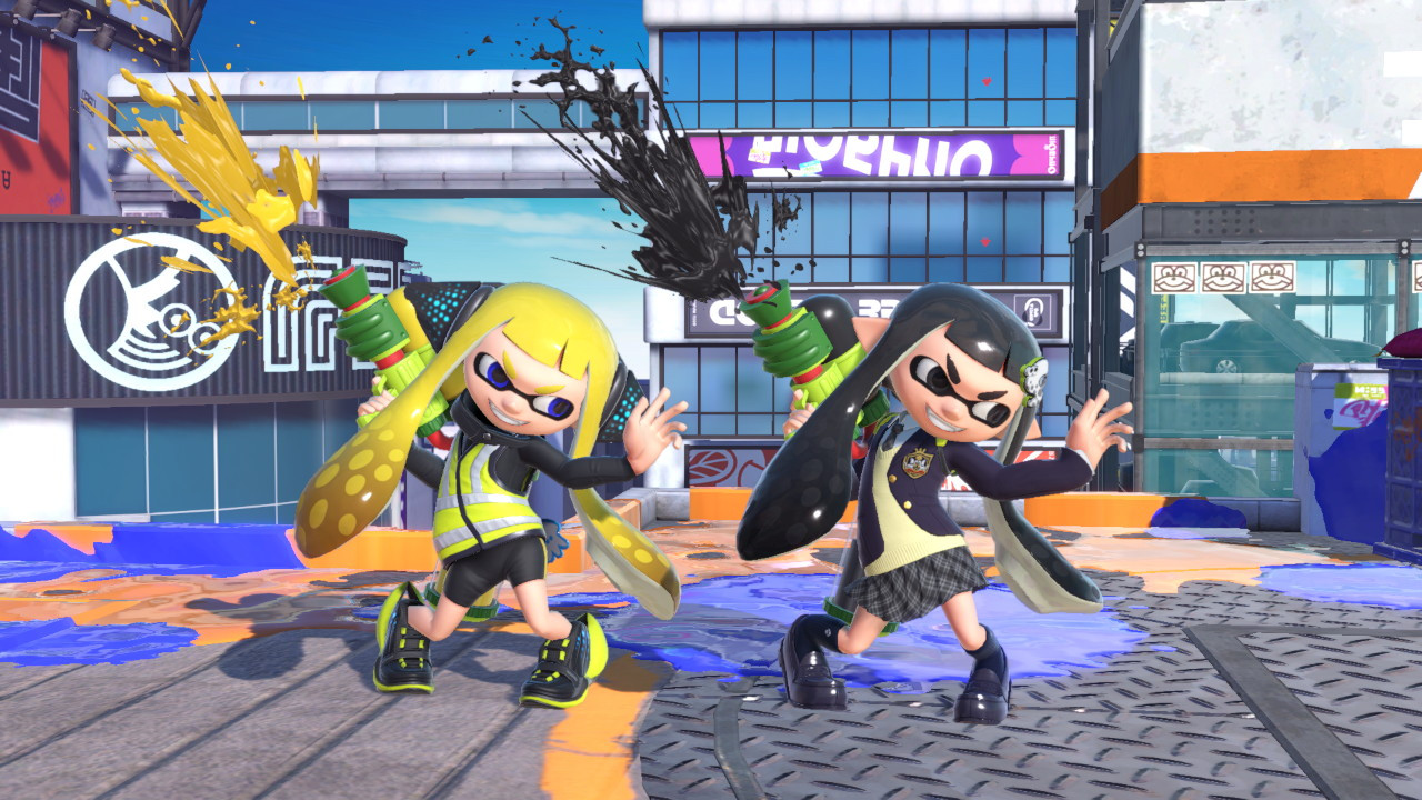 Black Schoolgirl Inkling Mod for Super Smash Bros. Ultimate | SSBU Mods
