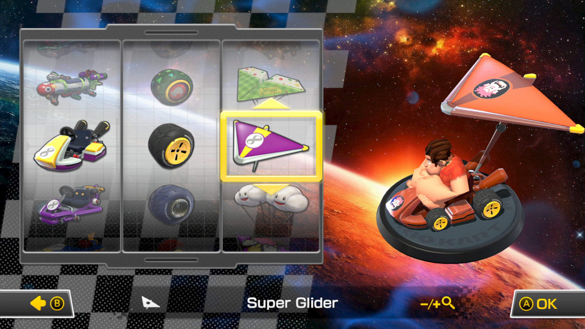 Custom Kart and Custom Glidder for Ralph Mod(Wario Mod for Mario Kart 8 ...