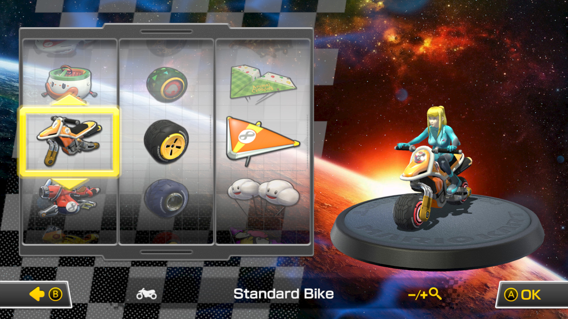 Custom Karts and Custom Glidder Samus Zero Suit Mod for Mario Kart 8 ...