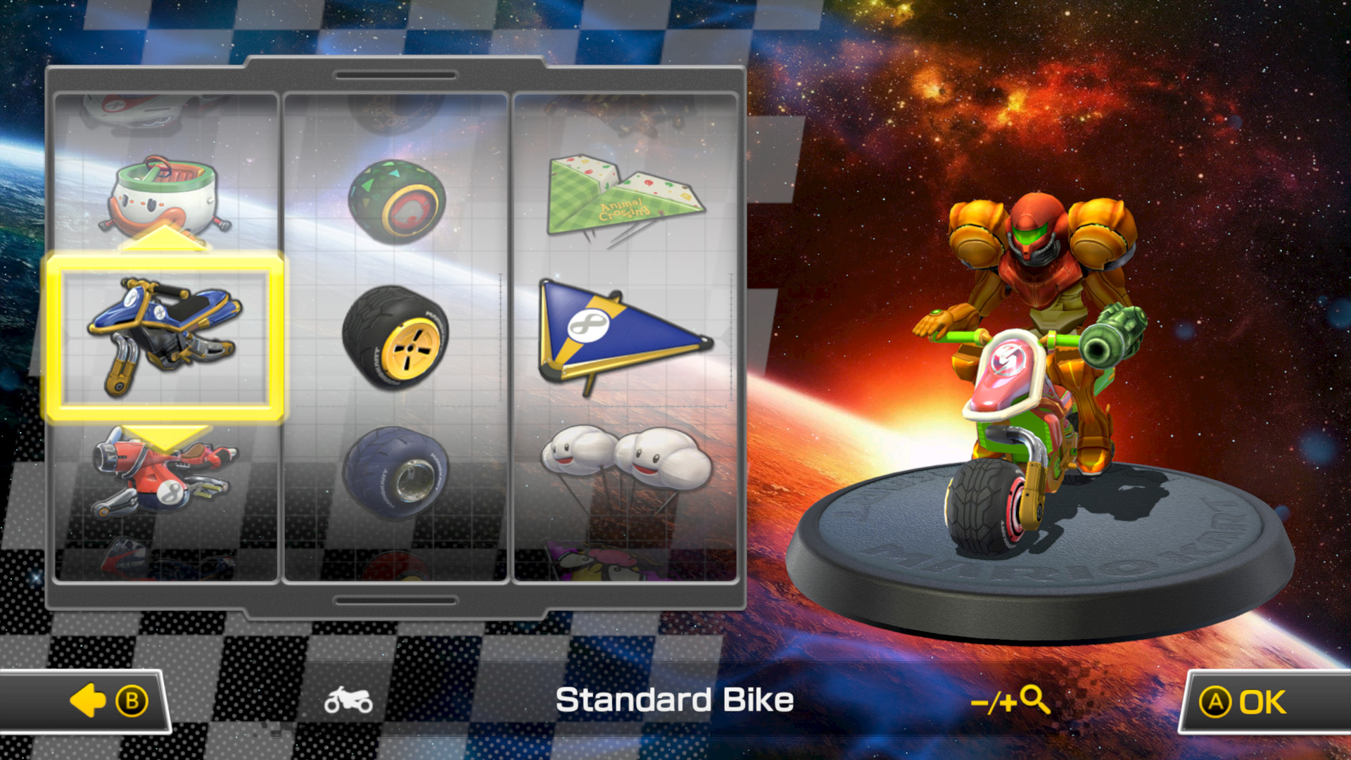 Custom Karts and Custom Glidder Samus Varia Suit Mod for Mario Kart 8 Deluxe | MK8D Mods