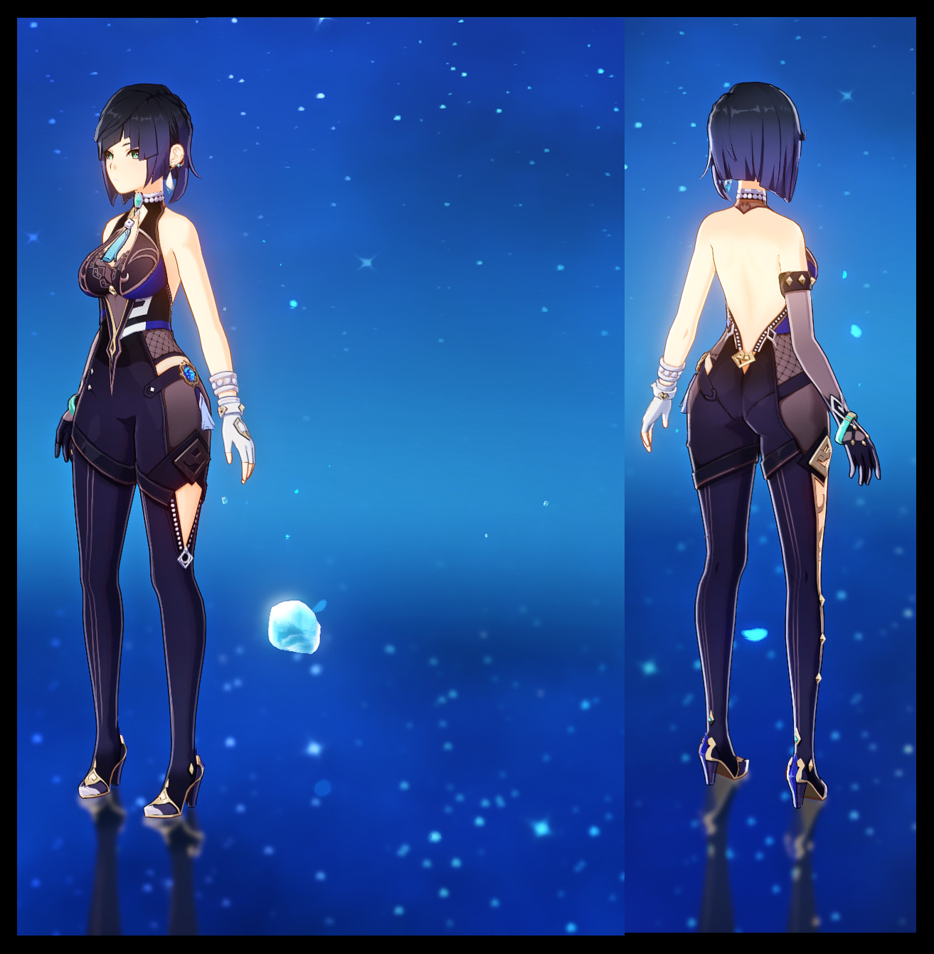 Yelan "3%" Thiccer + 4k + 16 Variants + ThighHighs Mod for Genshin Impact | GI Mods