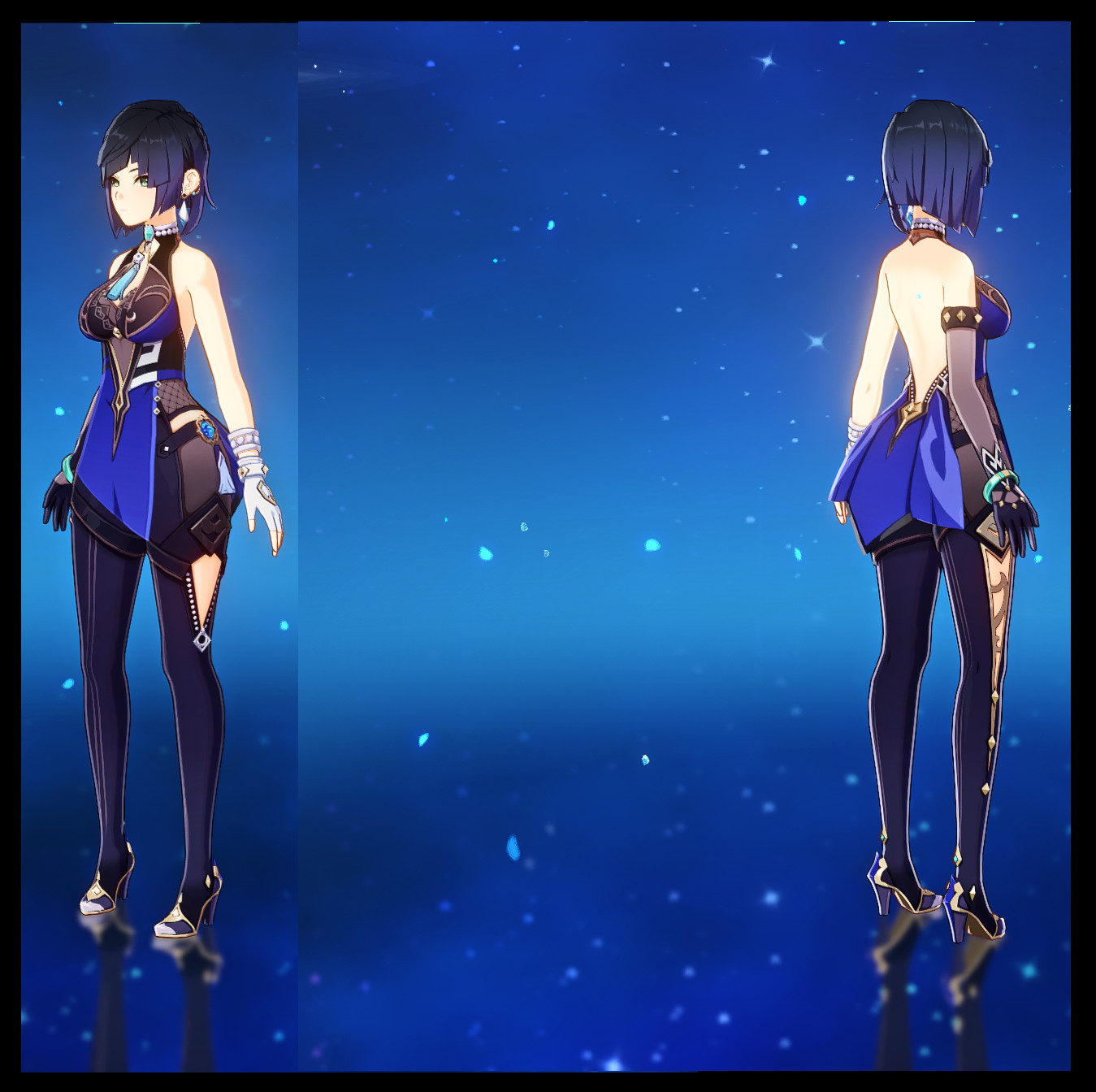 Yelan "3%" Thiccer + 4k + 16 Variants + ThighHighs Mod for Genshin Impact | GI Mods