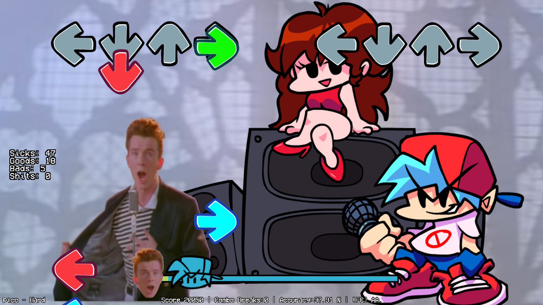 FNF vs Rick Astley Mod for Friday Night Funkin' | FNF Mods