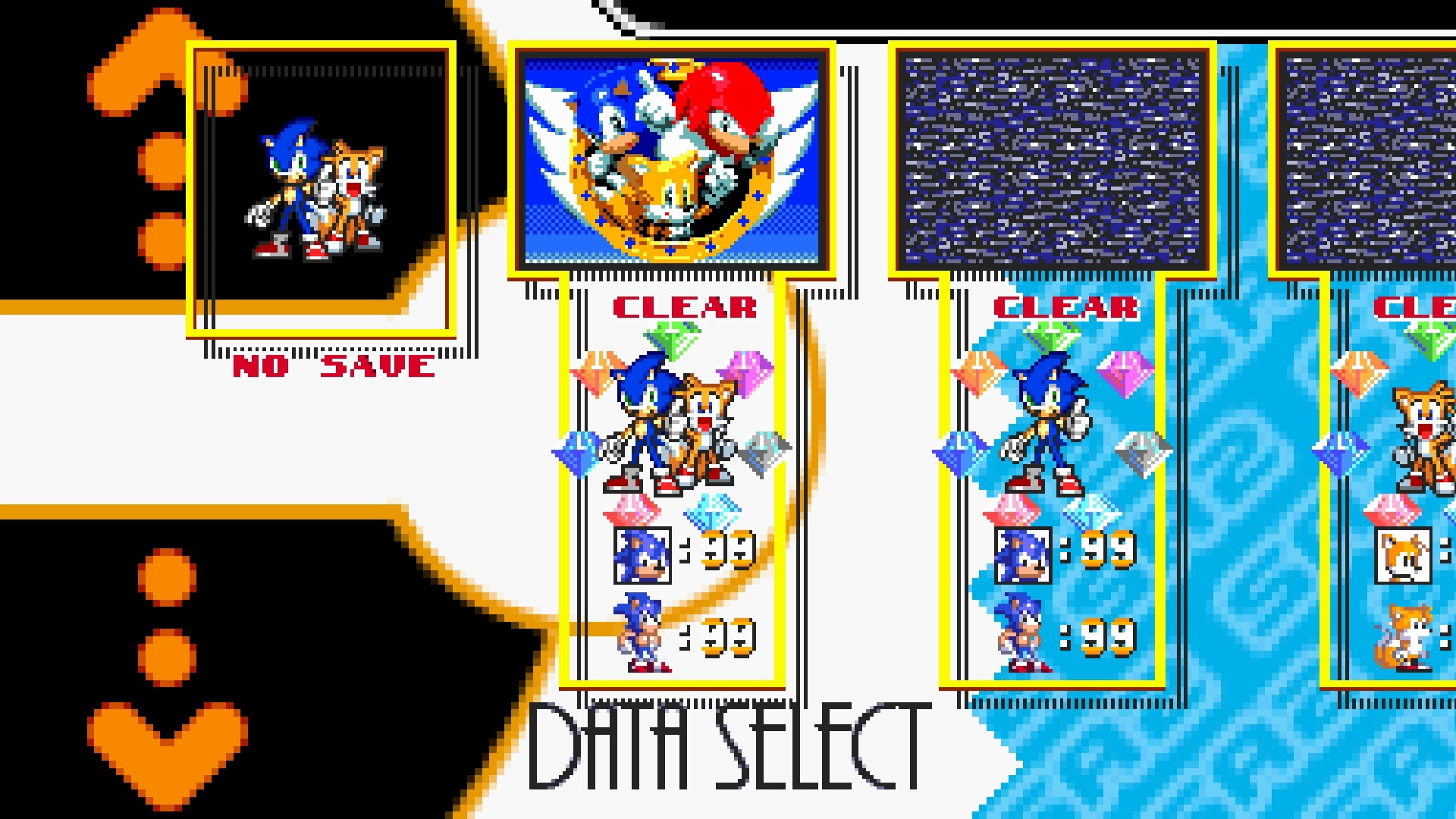 advance 2 background over data select Mod for Sonic 3 A.I.R. | S3AIR Mods