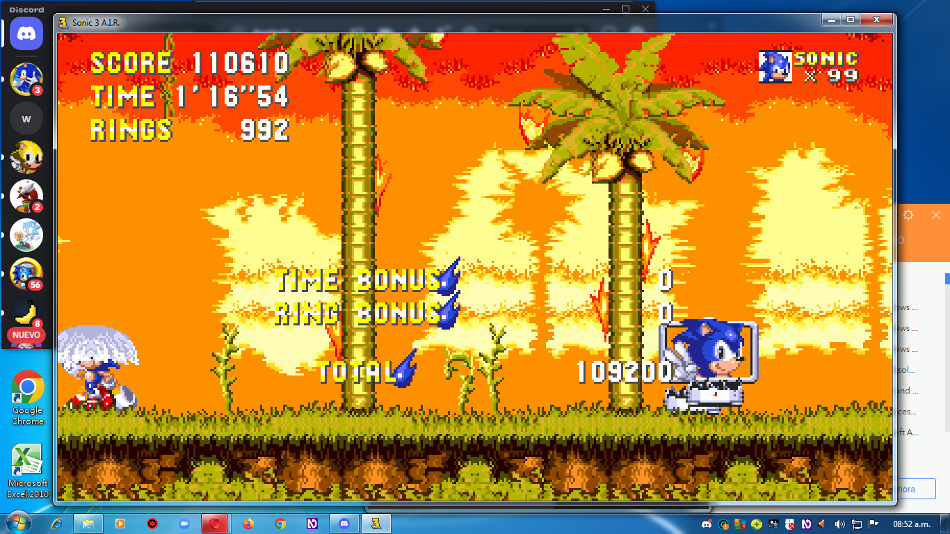 gain many lives for a good score Mod for Sonic 3 A.I.R. | S3AIR Mods