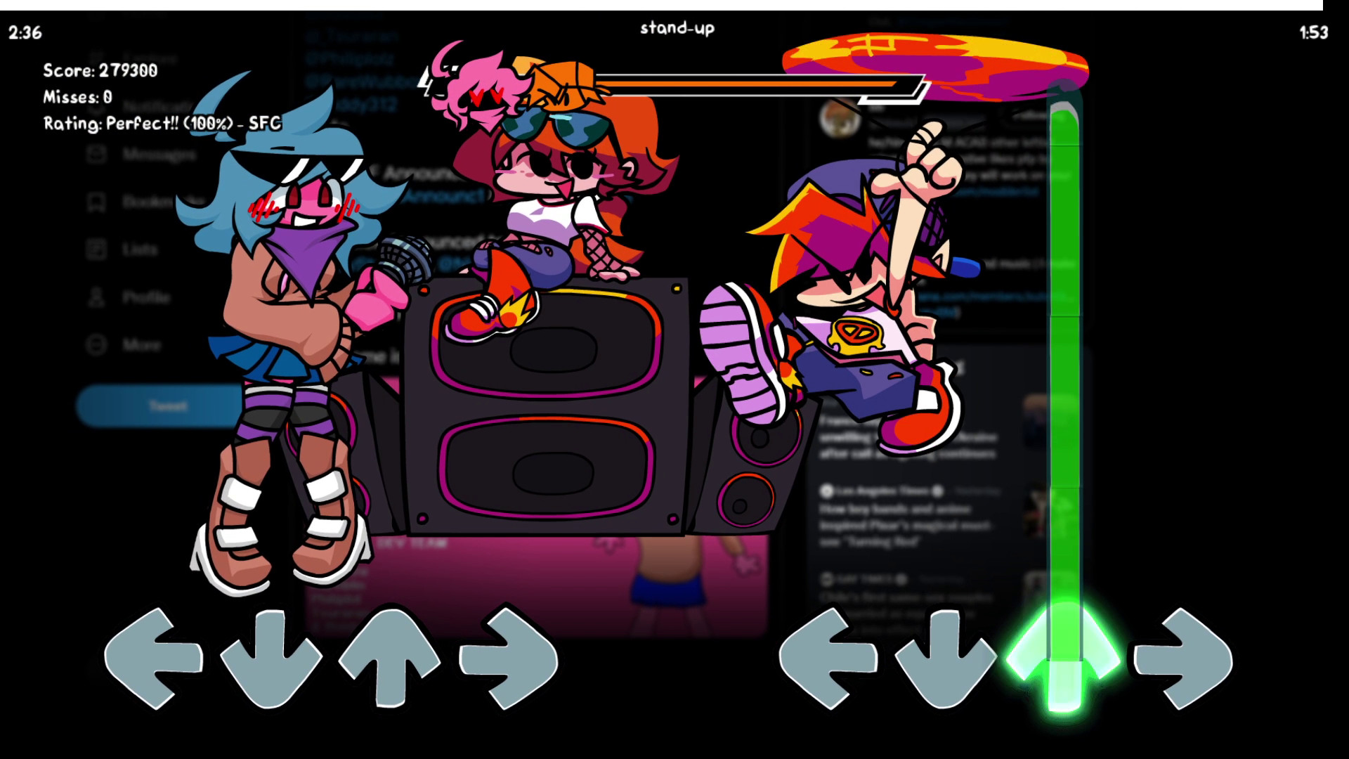 "Stand Up" G.F Chart Mod for Friday Night Funkin' | FNF Mods