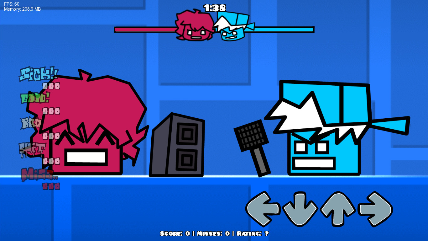Geometry Funk Mod for Friday Night Funkin' | FNF Mods