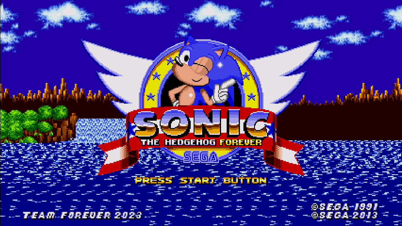 OK K.O Let's Meet Sonic Genesis Style Title Screen [Sonic the Hedgehog ...