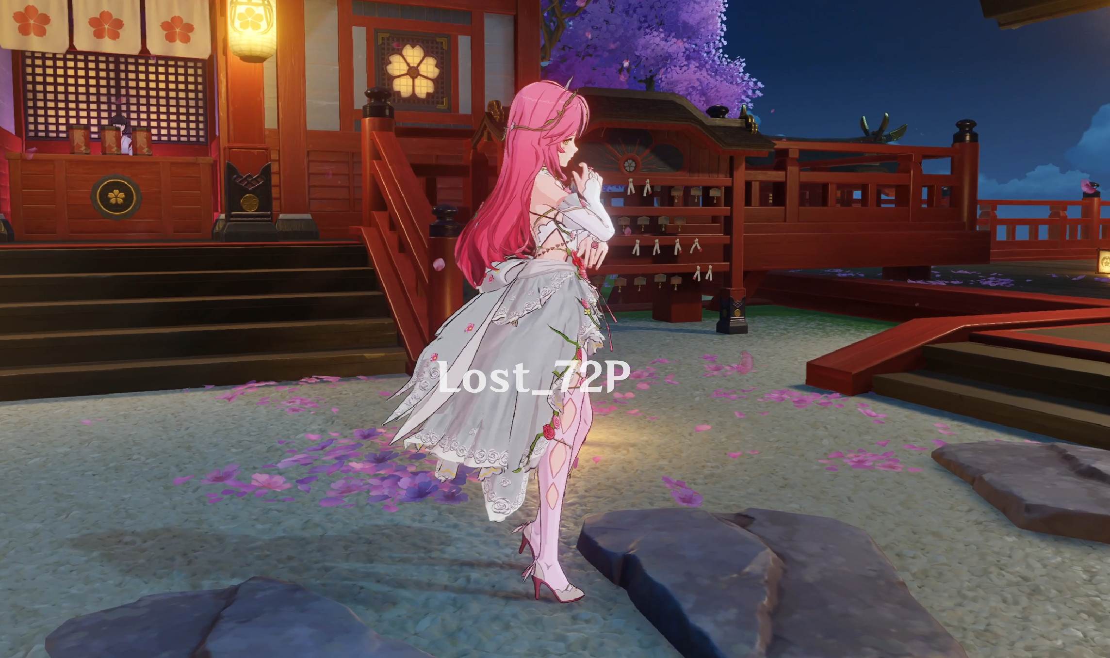Lan Wedding over Yae/Yae in Lan's Outfit Mod for Genshin Impact | GI Mods