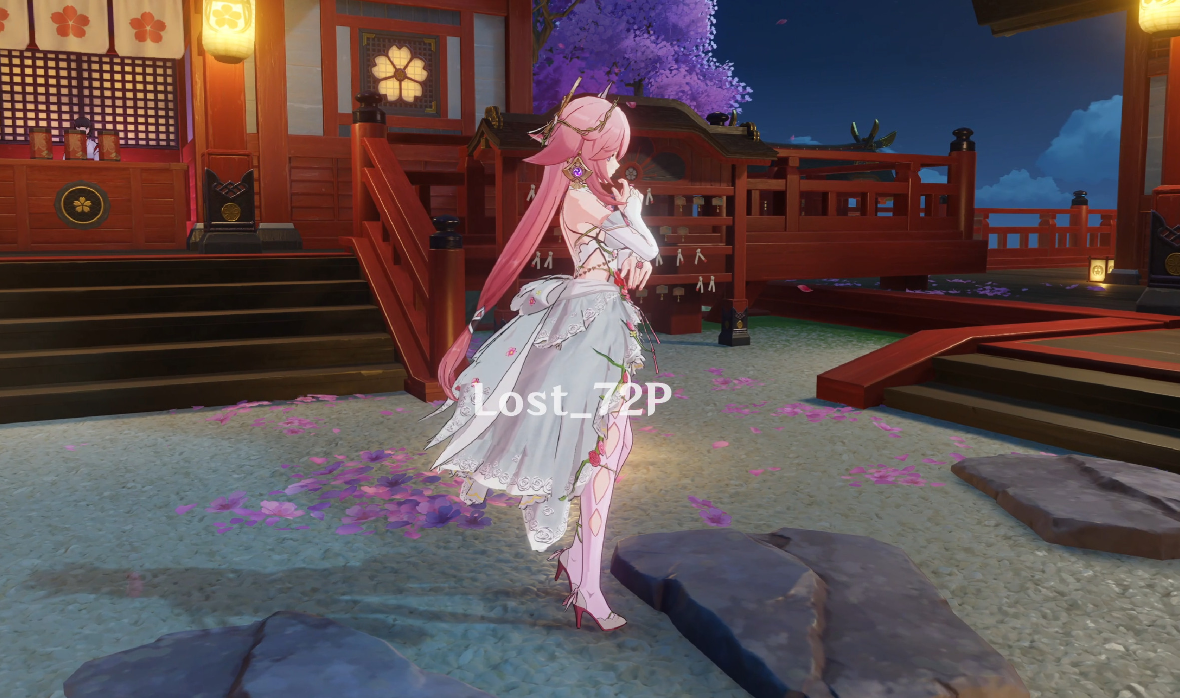 Lan Wedding over Yae/Yae in Lan's Outfit Mod for Genshin Impact | GI Mods