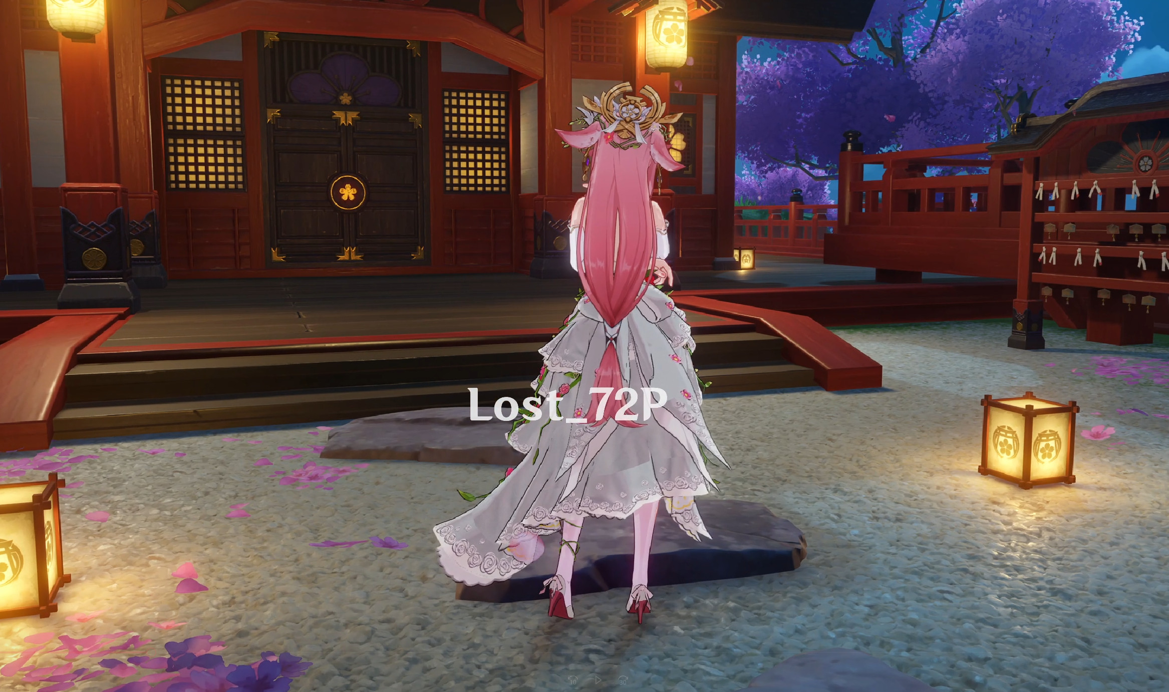 Lan Wedding over Yae/Yae in Lan's Outfit Mod for Genshin Impact | GI Mods