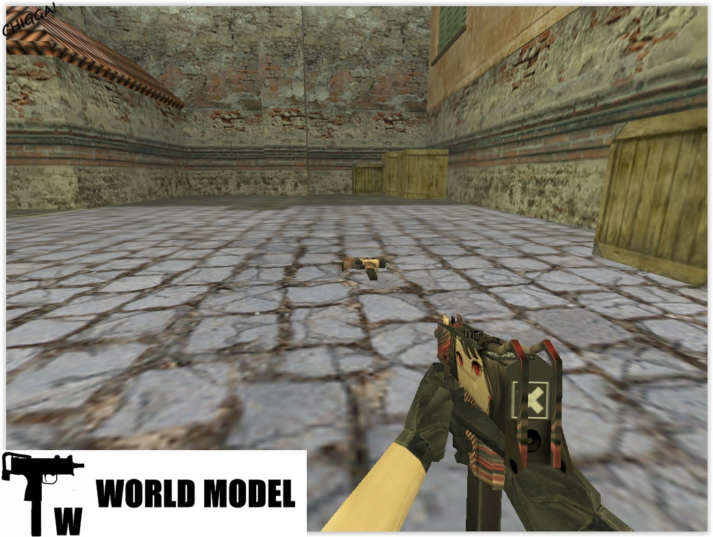 Mac-10 | Sakkaku On Default Model Mod for Counter-Strike 1.6 | CS1.6 Mods