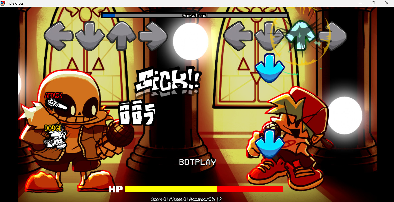 FNF Sansational Reshaded (RTX ON) Mod for Friday Night Funkin' | FNF Mods