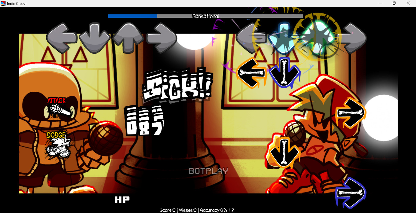 FNF Sansational Reshaded (RTX ON) Mod for Friday Night Funkin' | FNF Mods