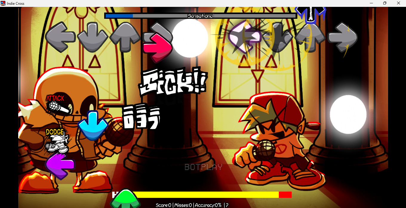 FNF Sansational Reshaded (RTX ON) Mod for Friday Night Funkin' | FNF Mods