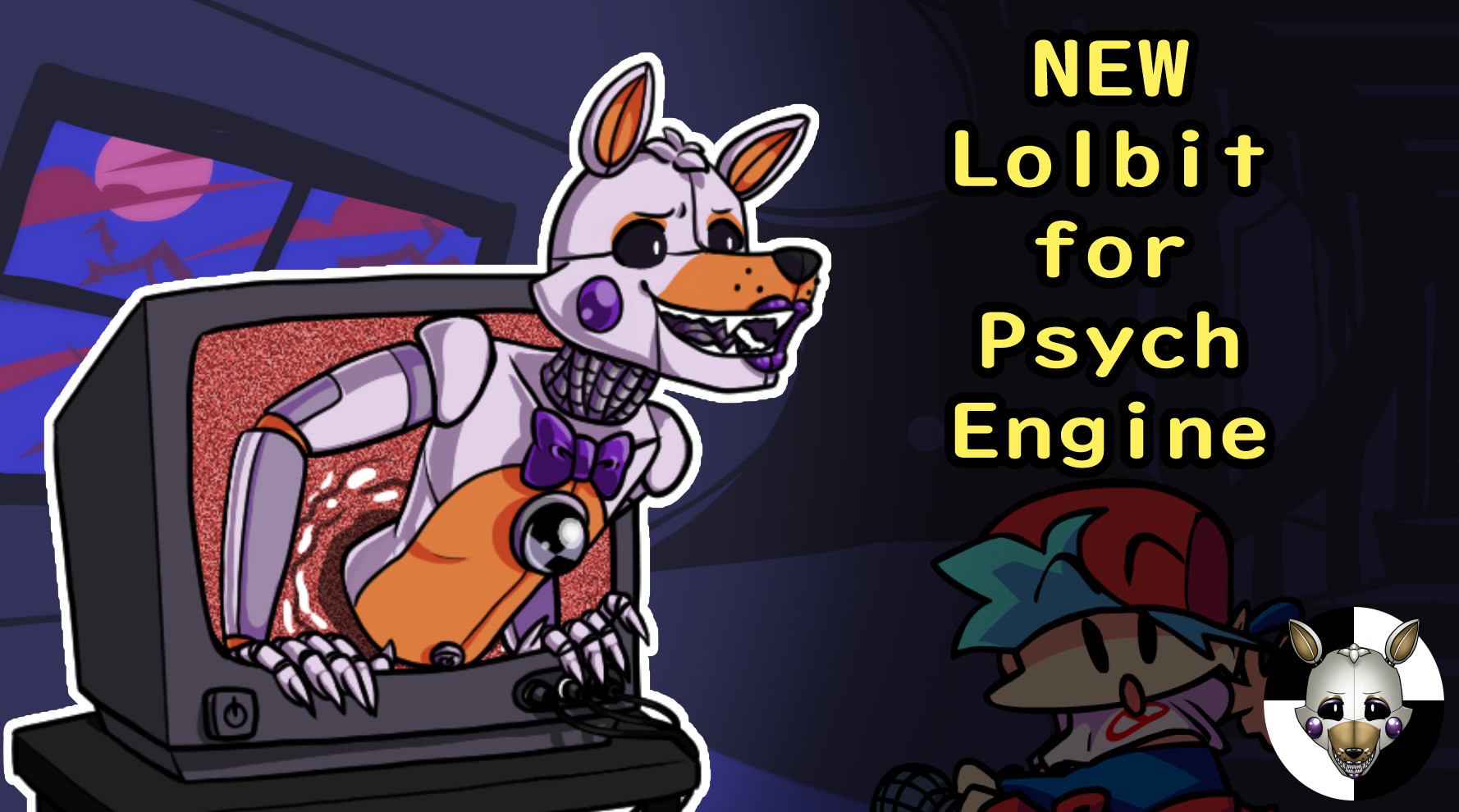 Lolbit for Psych Engine Mod for Friday Night Funkin' | FNF Mods